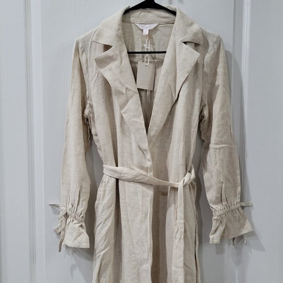 LC Lauren Conrad | Jackets & Coats | Lc Lauren Conrad Linen Trench Coat ...